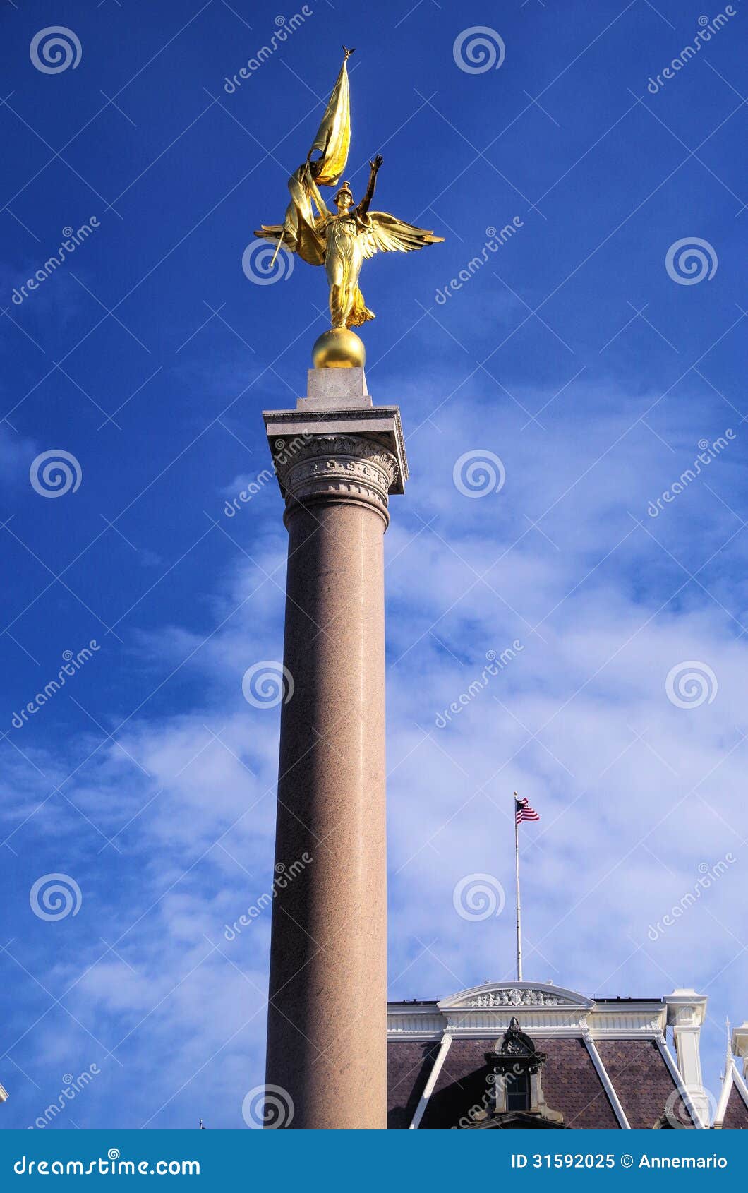 First Division Monument Washington DC Stock Image - Image of historic ...