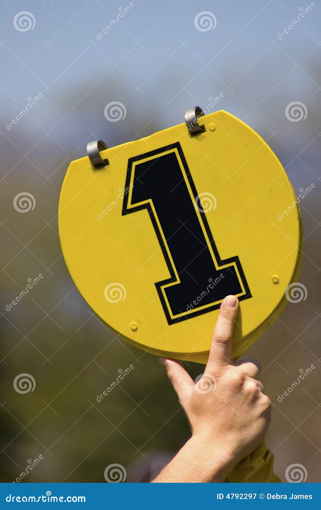 First down football marker stock image. Image of indicator - 4792297