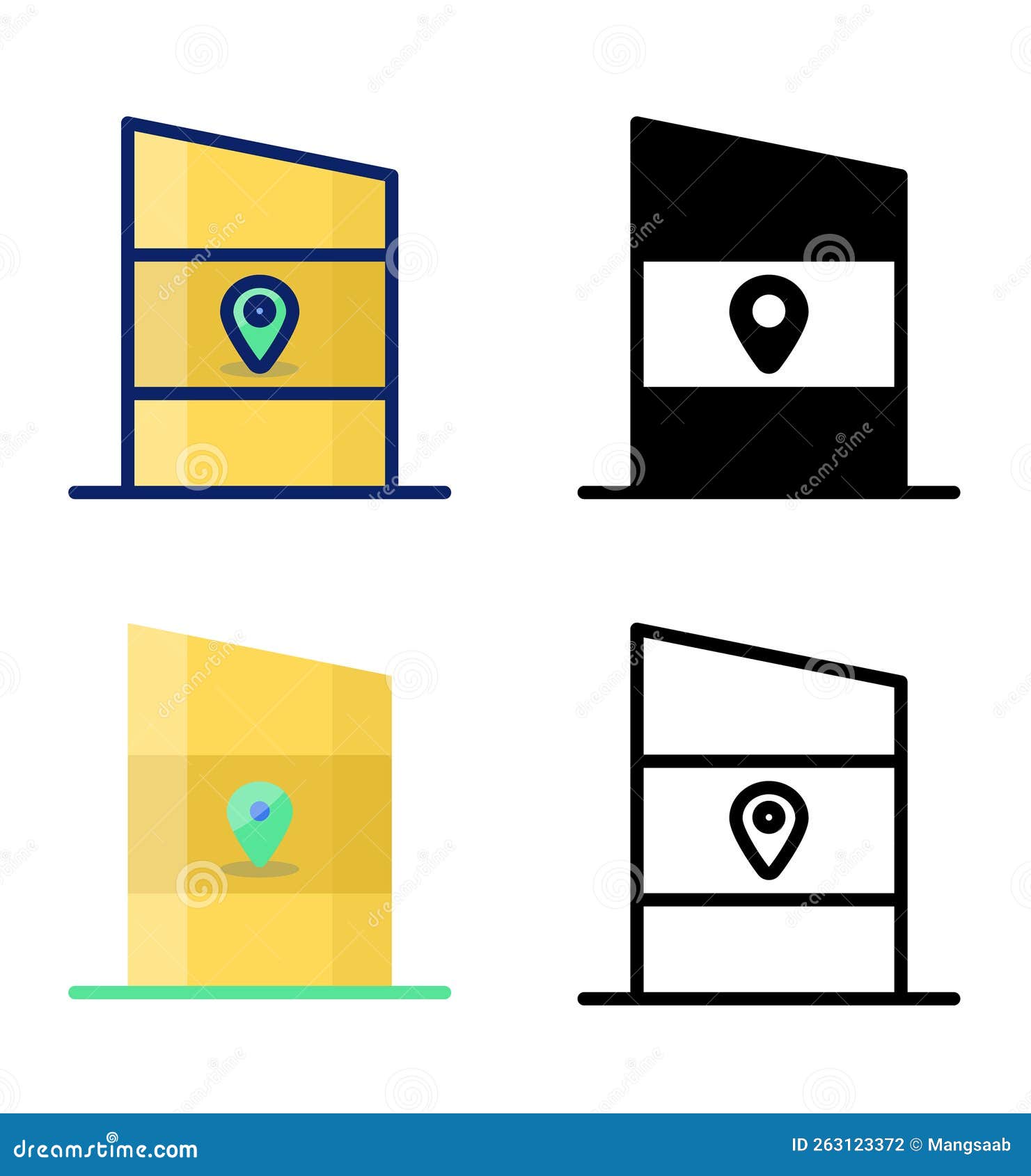First Floor. Pointer and Location Icons Stock Vector - Illustration of ...