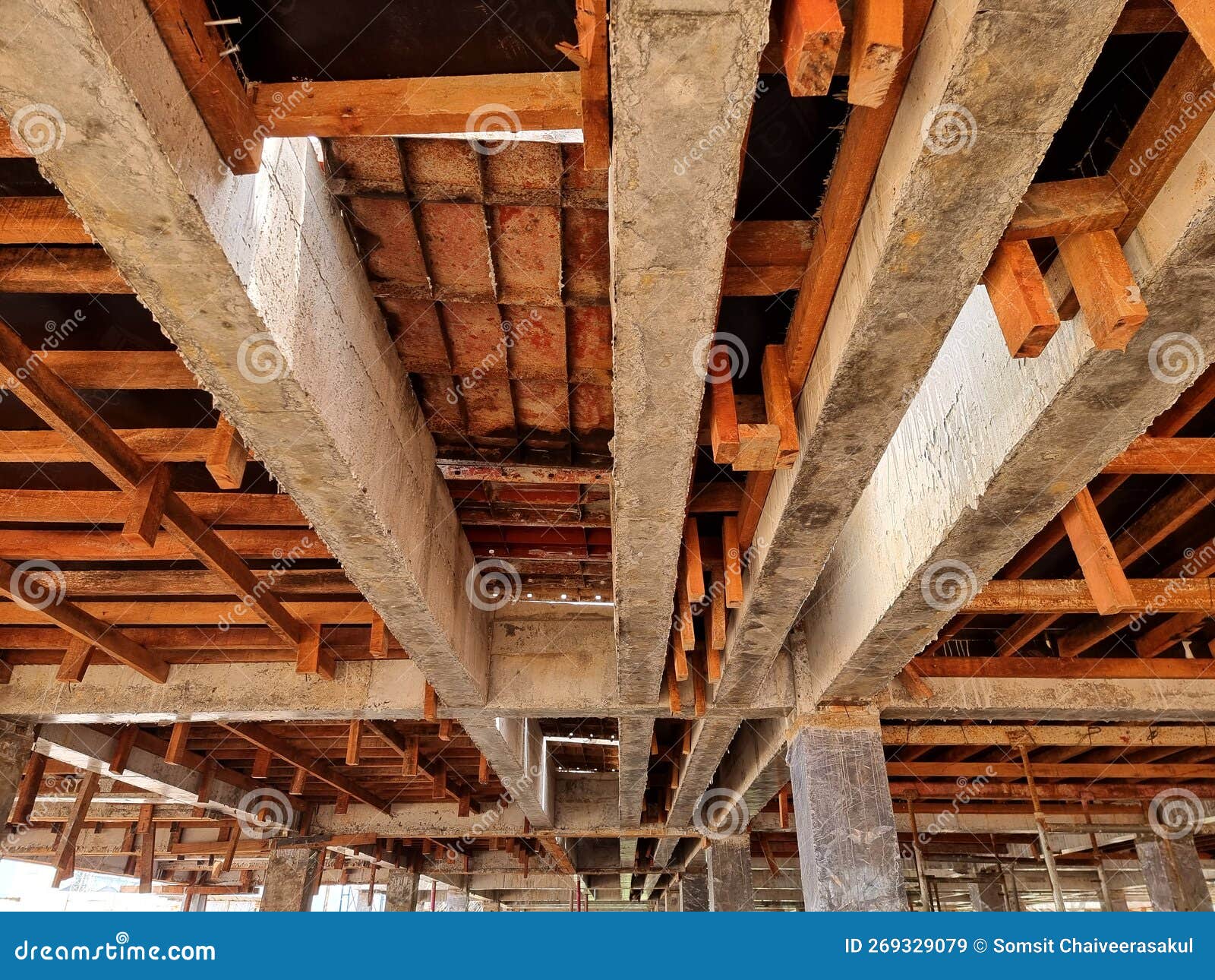 First-floor Slab Formwork for Control Building of the Substation Stock ...