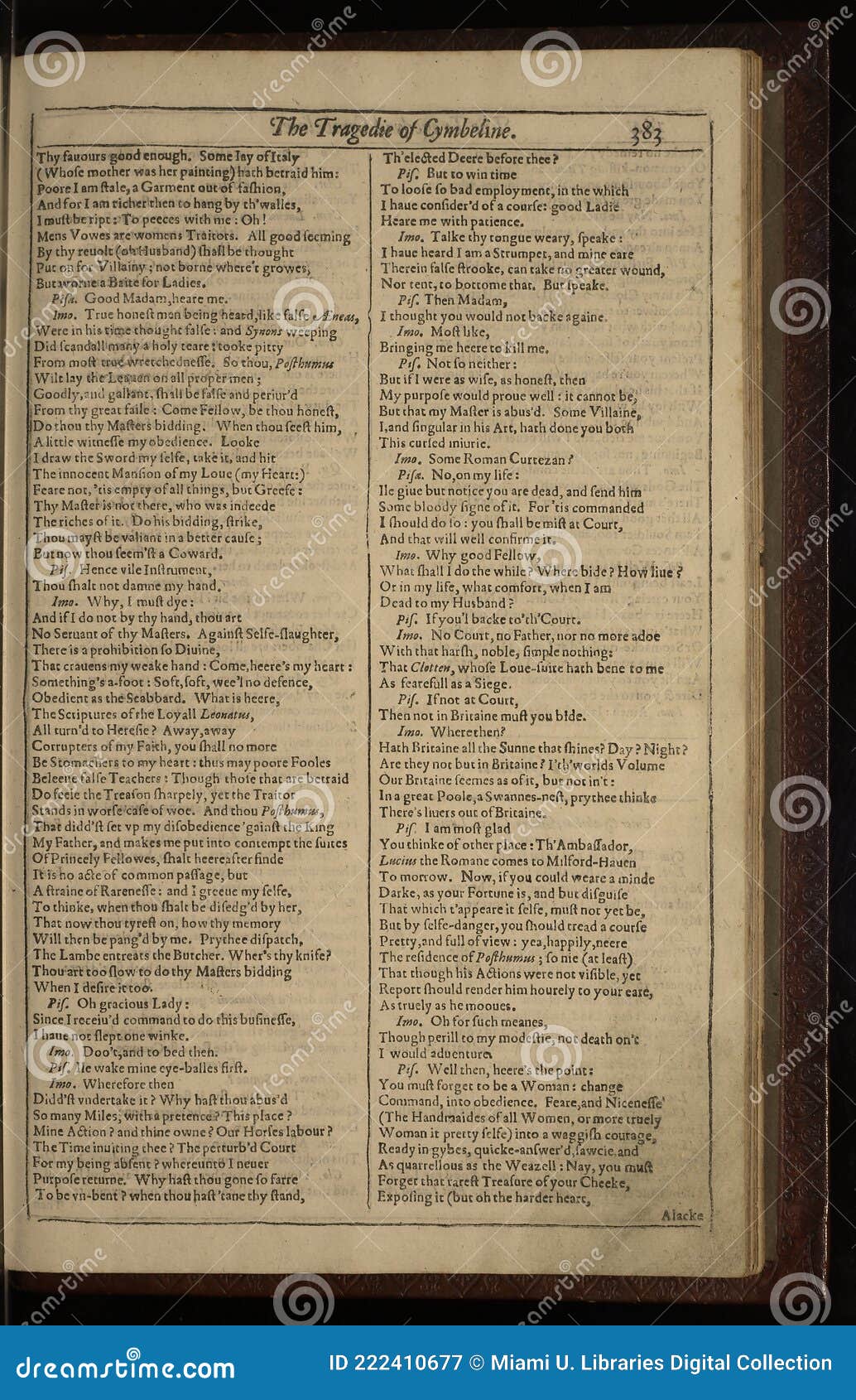 First Folio: The Tragedy Of Cymbeline, P. 15 Picture. Image: 222410677