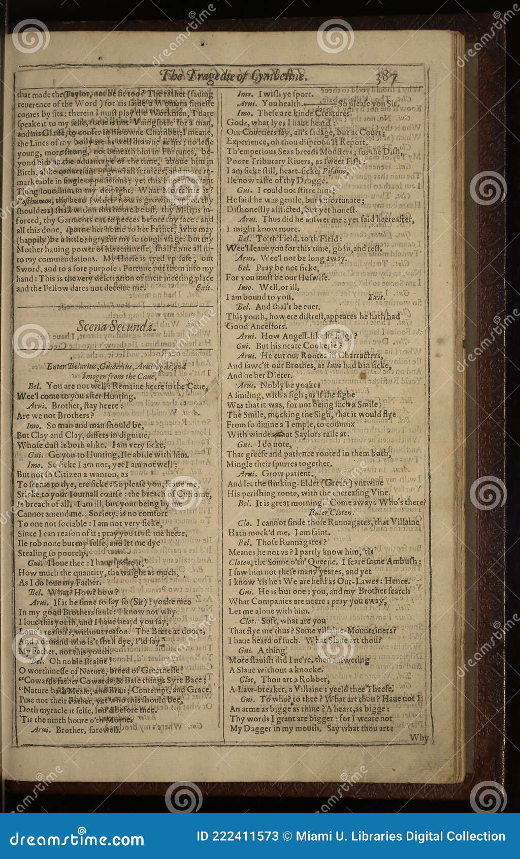 First Folio: The Tragedy Of Cymbeline, P. 19 Picture. Image: 222411573