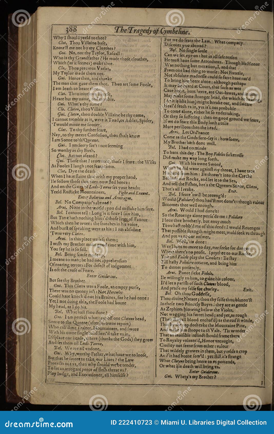 First Folio: The Tragedy Of Cymbeline, P. 20 Picture. Image: 222410723