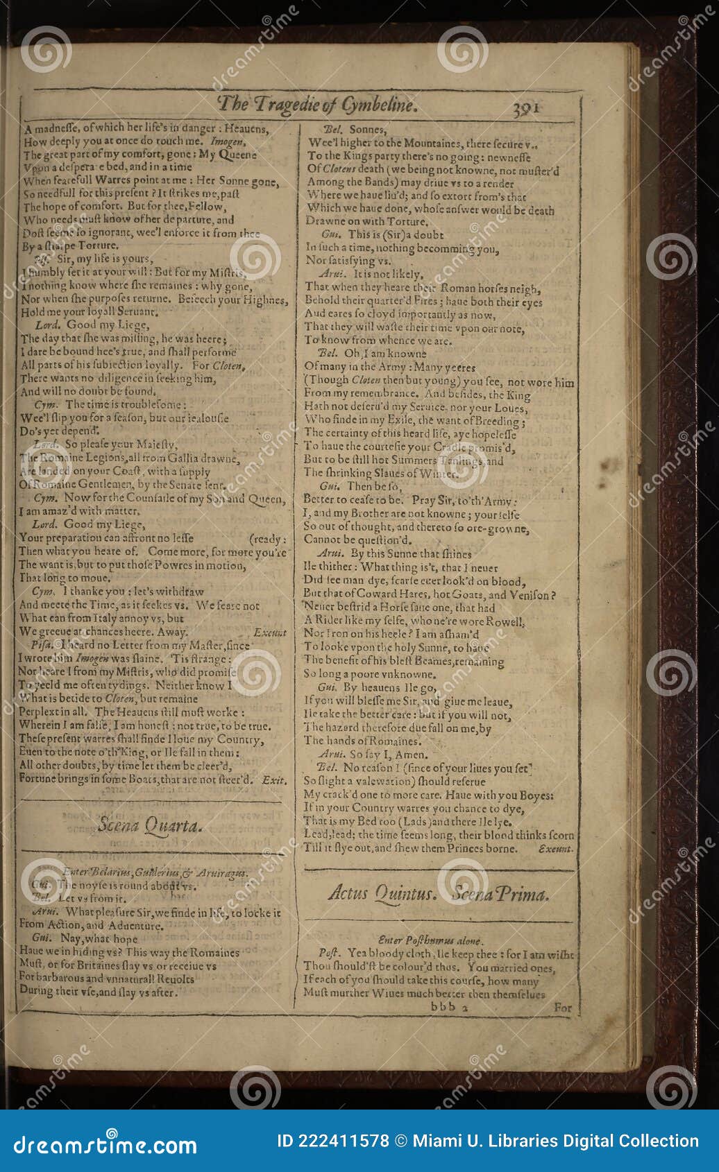 First Folio: The Tragedy Of Cymbeline, P. 23 Picture. Image: 222411578