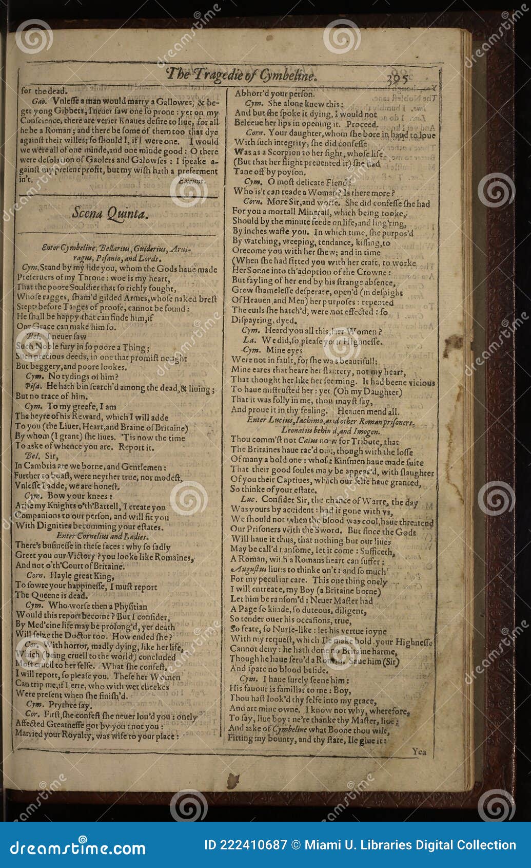 First Folio: The Tragedy Of Cymbeline, P. 27 Picture. Image: 222410687