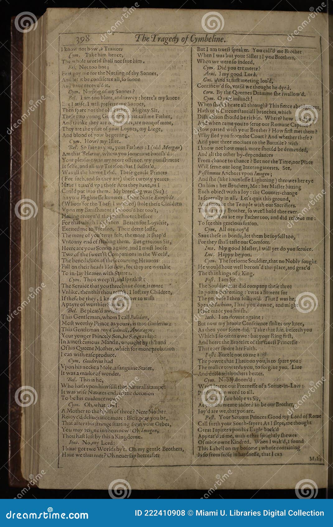 First Folio: The Tragedy Of Cymbeline, P. 30 Picture. Image: 222410908