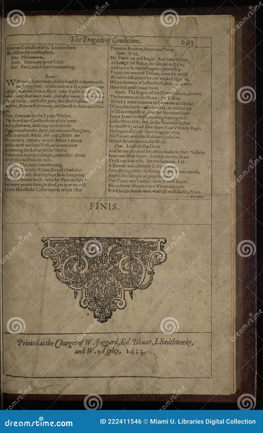 First Folio: The Tragedy Of Cymbeline, P. 31 Picture. Image: 222411546