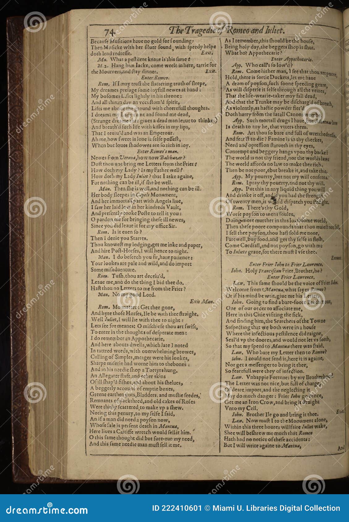First Folio: The Tragedy Of Romeo And Juliet, P. 22 Picture. Image: 222410601