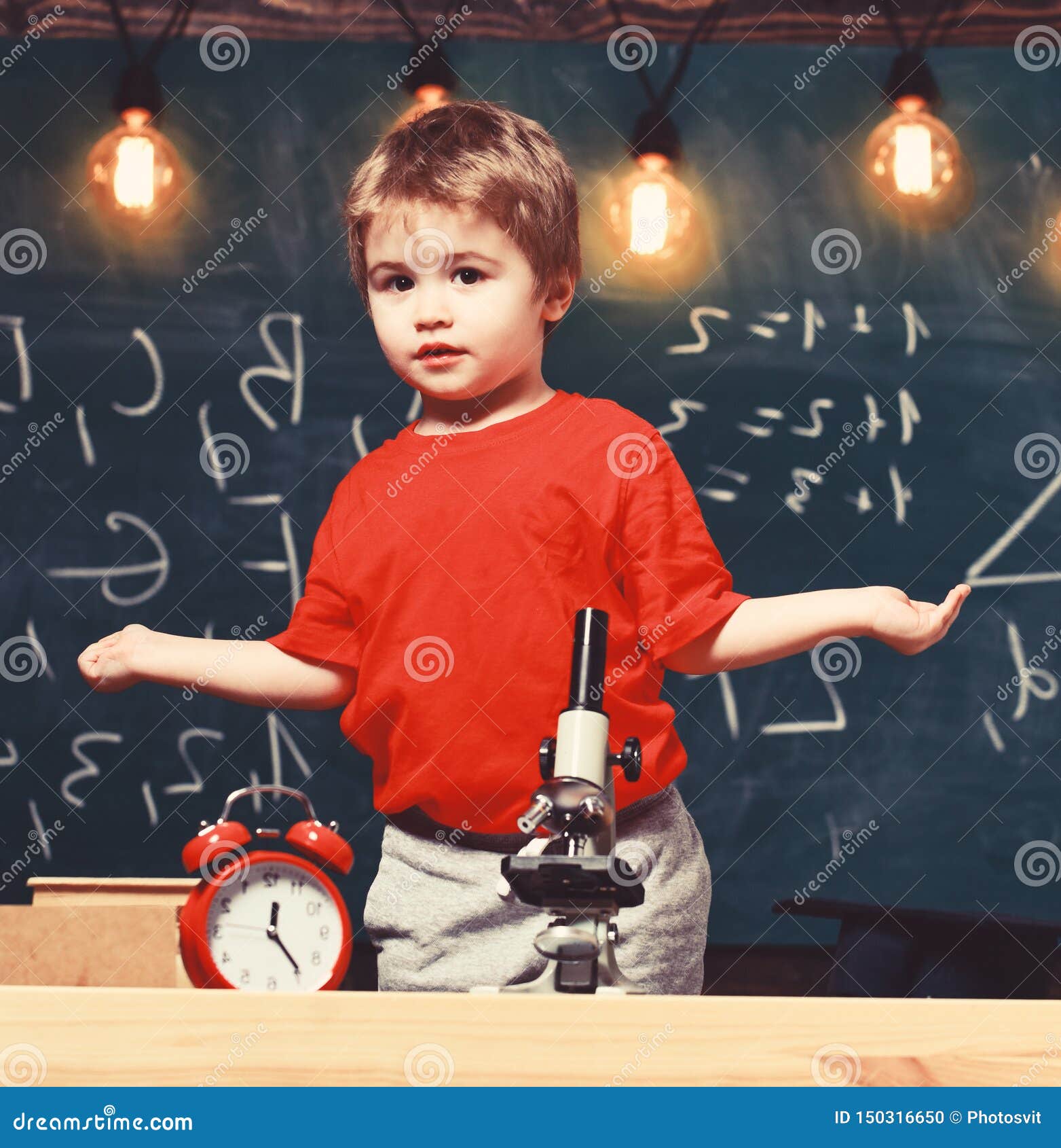 First Former Confused with Studying, Learning, Education. Child with ...