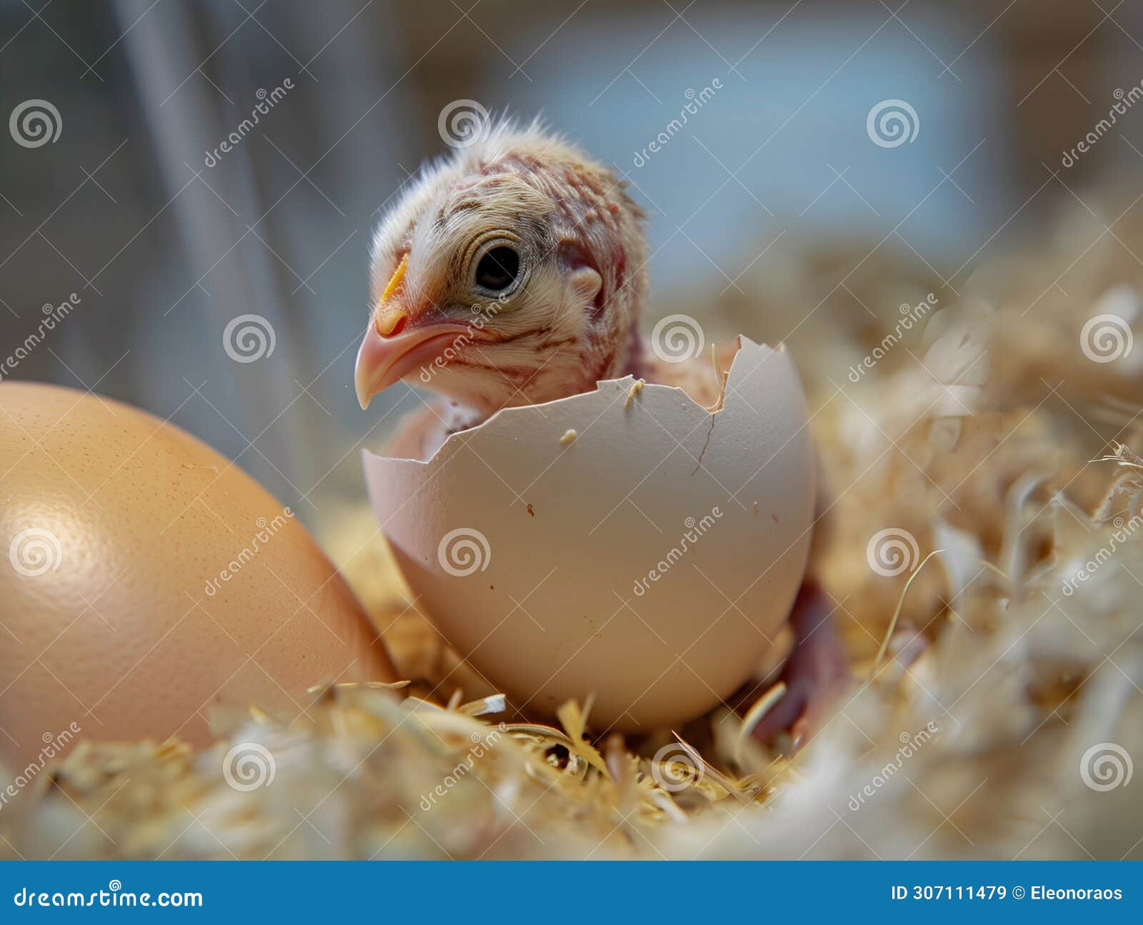 First Glance at the World, a Turkey Poult Peeking Out from Its Eggshell ...