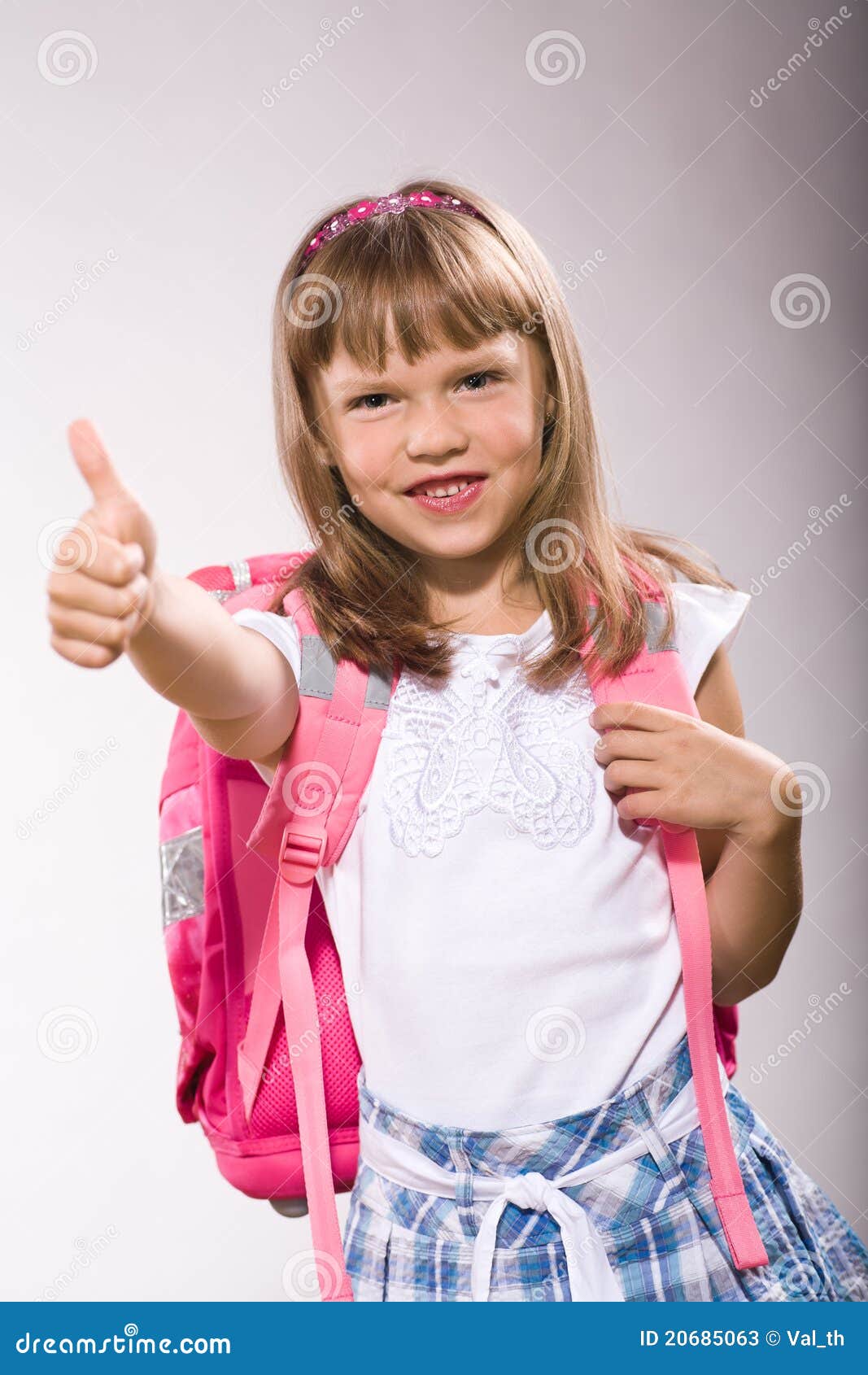 First grader girl stock image. Image of childhood, schoolgirl - 20685063