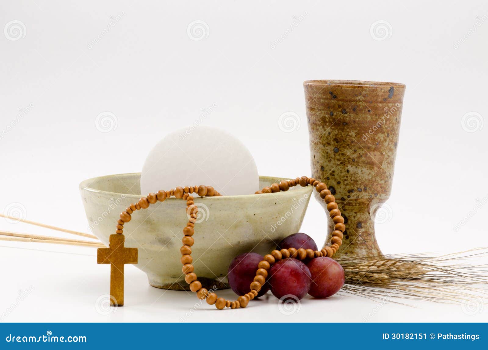 Holy Communion Or Lords Supper Symbols Of Jesus Christ Royalty-Free ...
