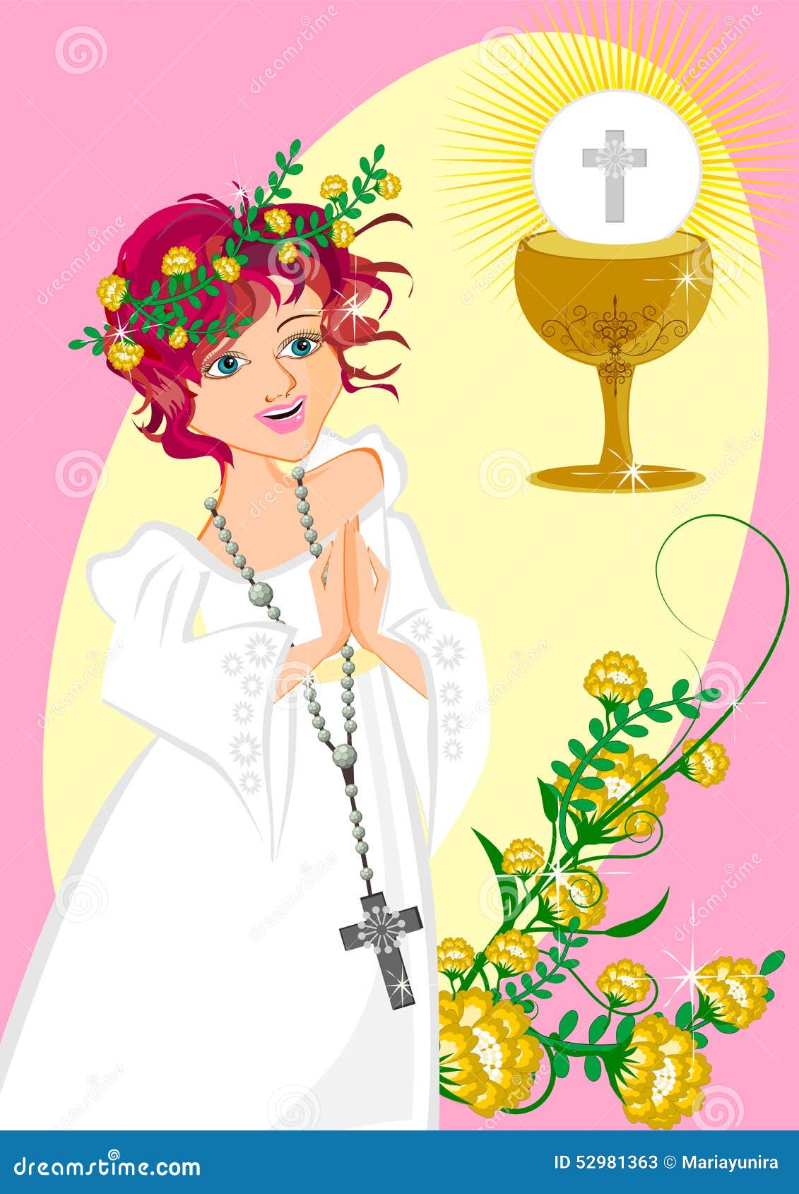 First Holy Communion Stock Image | CartoonDealer.com #52981363