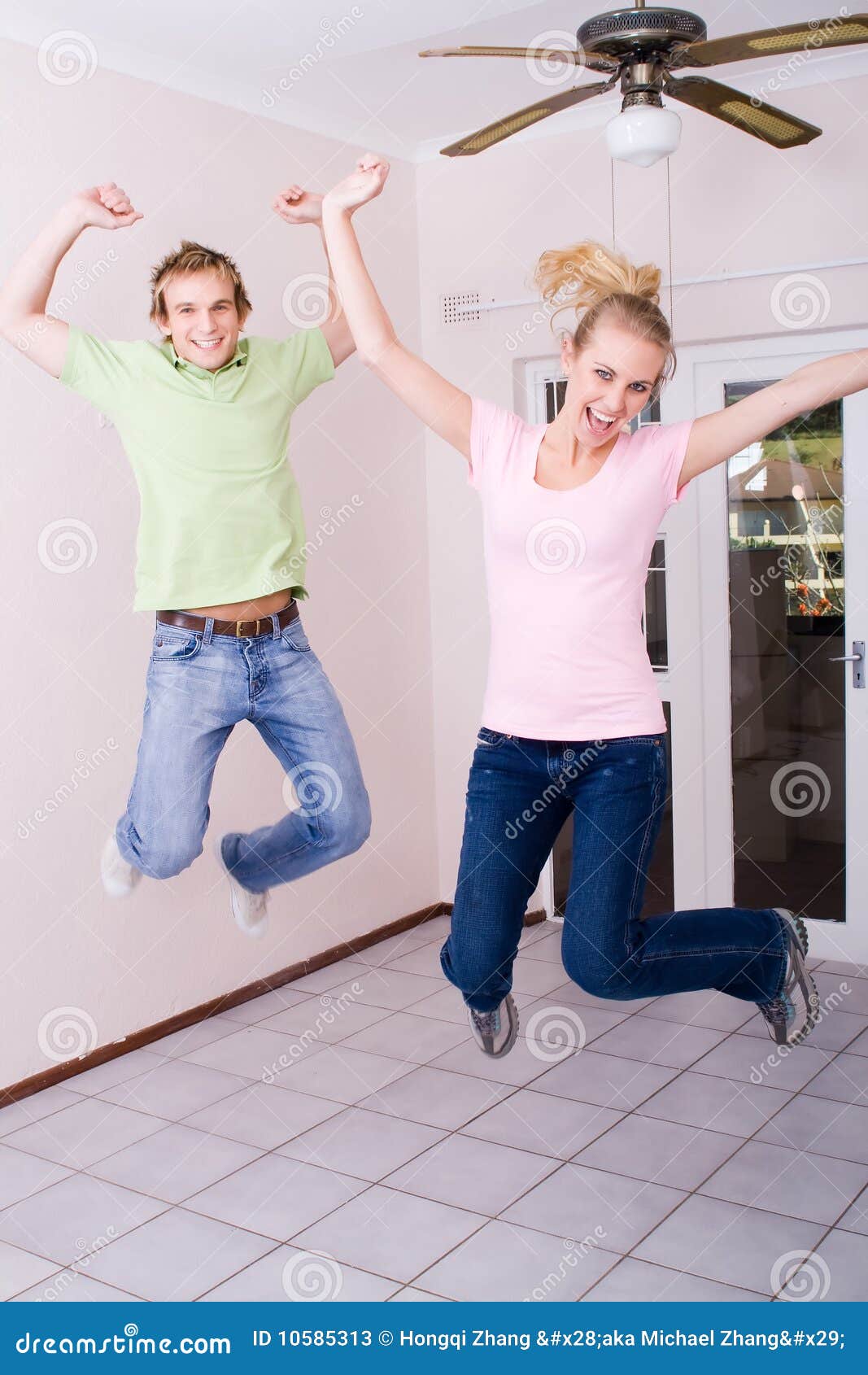 First home stock image. Image of happy, girl, house, cheerful - 10585313