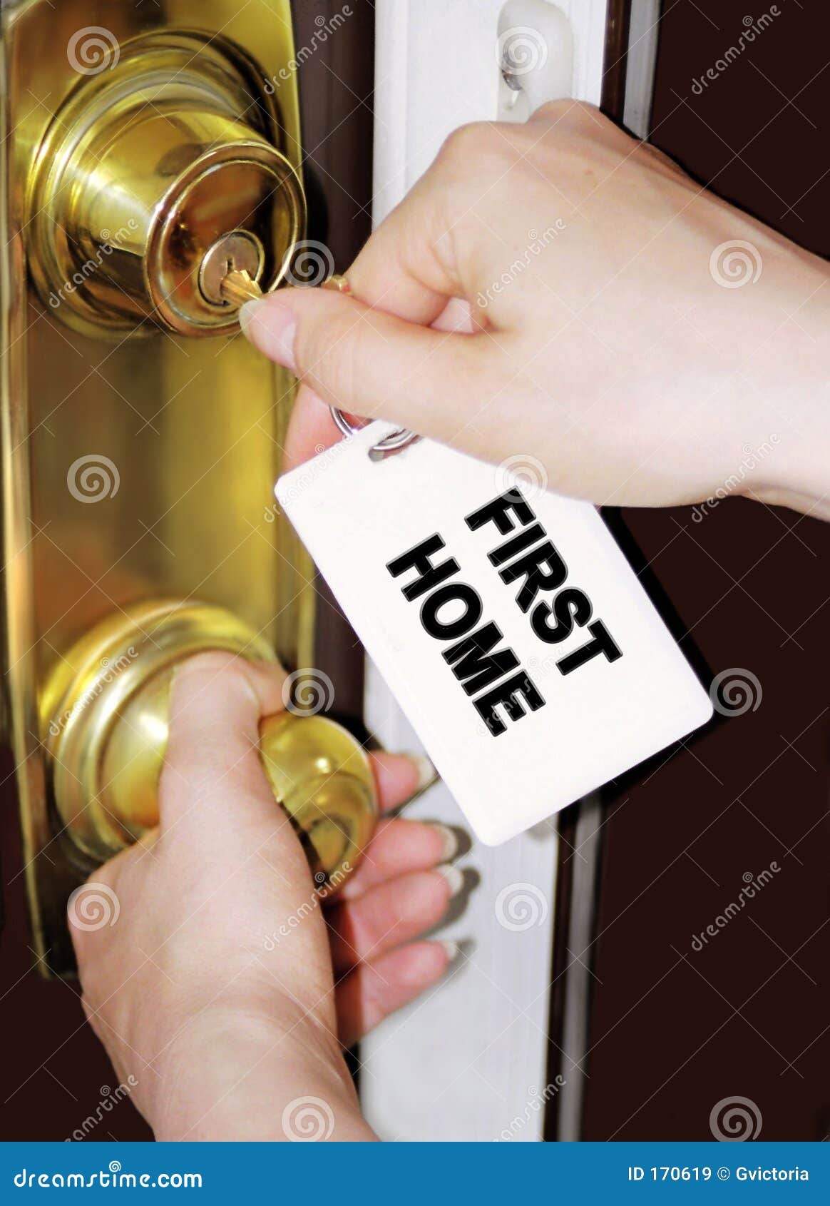 First home stock image. Image of female, shelter, door - 170619