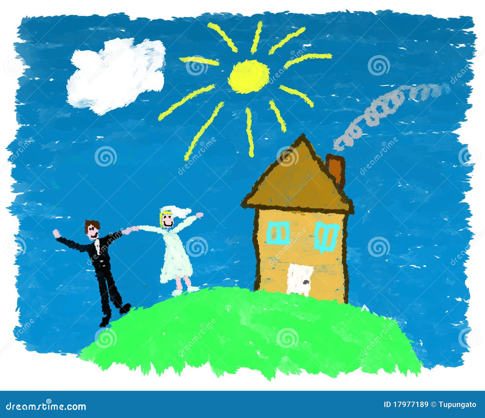 First home stock illustration. Illustration of village - 17977189