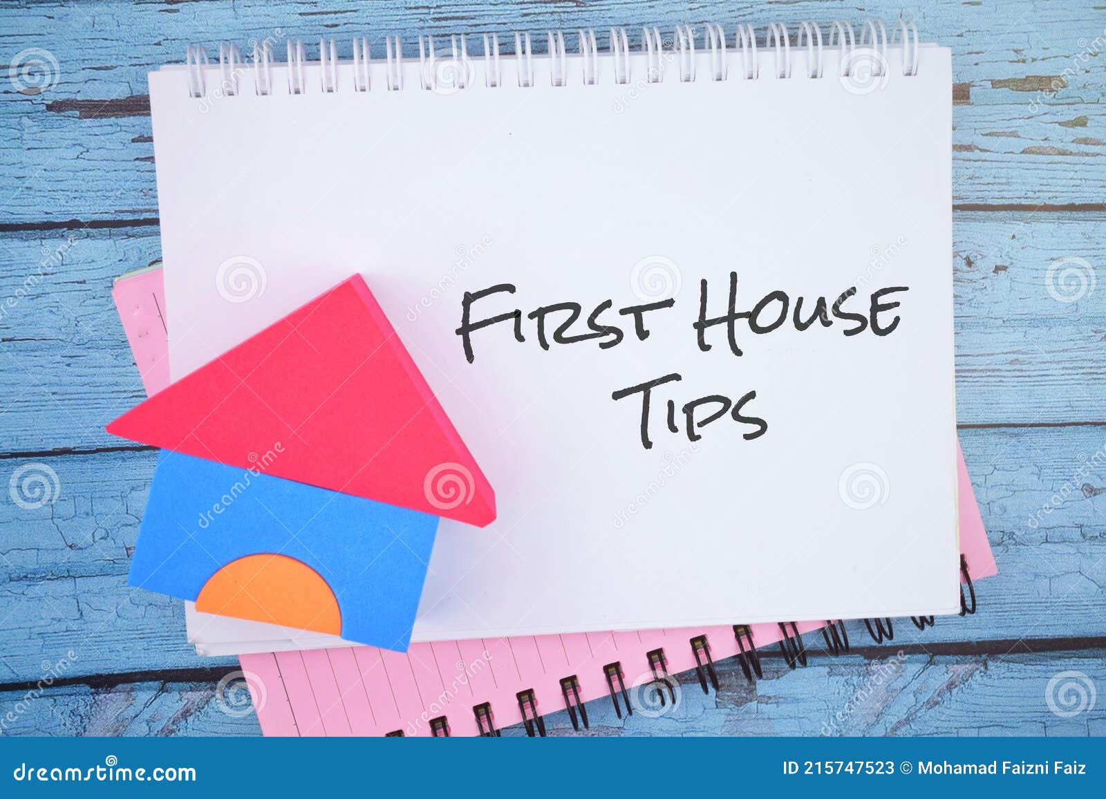 First House Tips Wording with Replica House. Properties Concept Stock ...