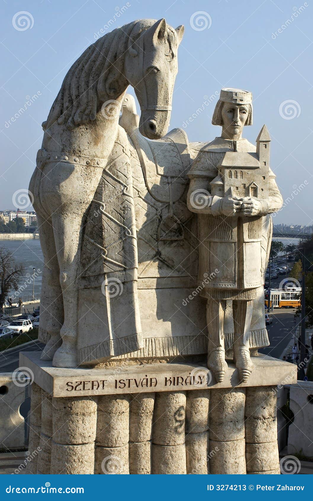 First Hungarian King Ishtvav. Stock Image - Image of horse, budapest ...