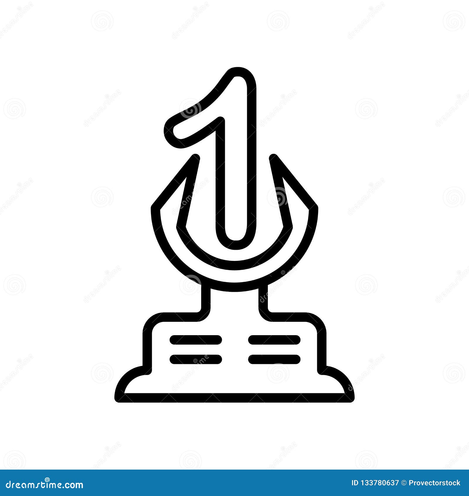 First Icon Vector Sign and Symbol Isolated on White Background Stock ...