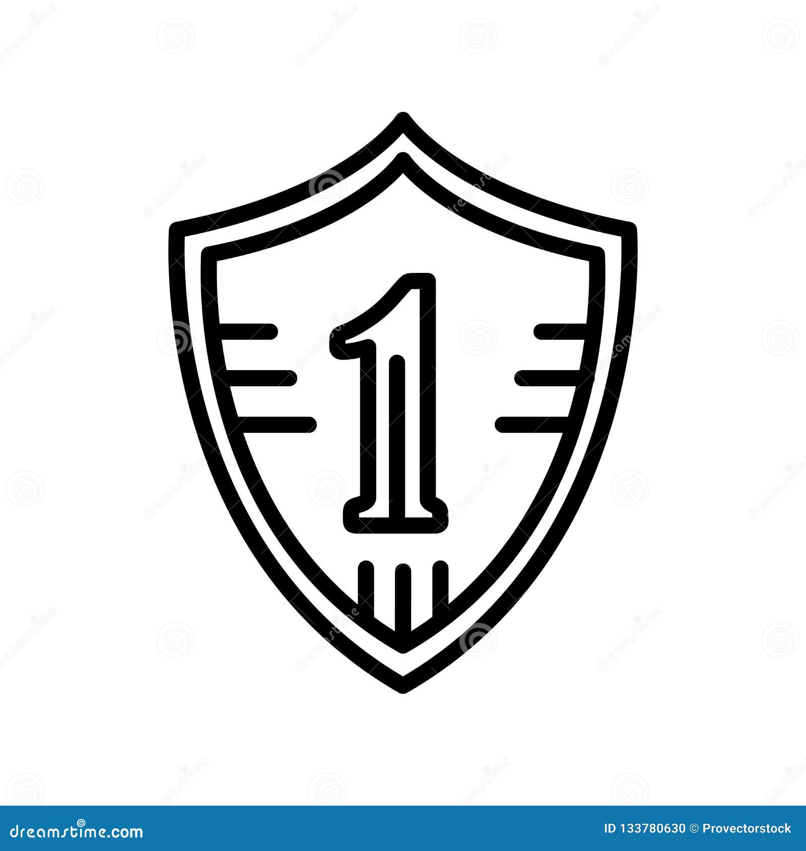 First Icon Vector Sign and Symbol Isolated on White Background Stock ...