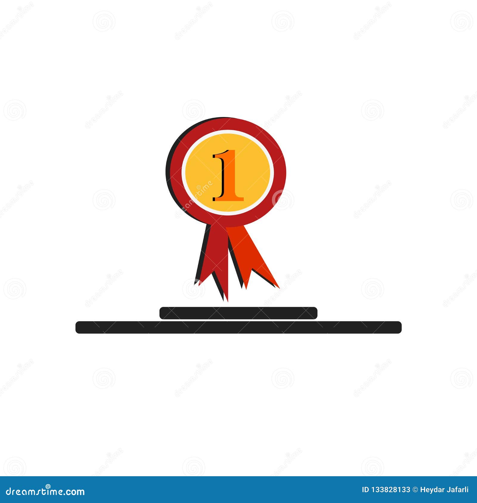 First Icon Vector Sign and Symbol Isolated on White Background Stock ...