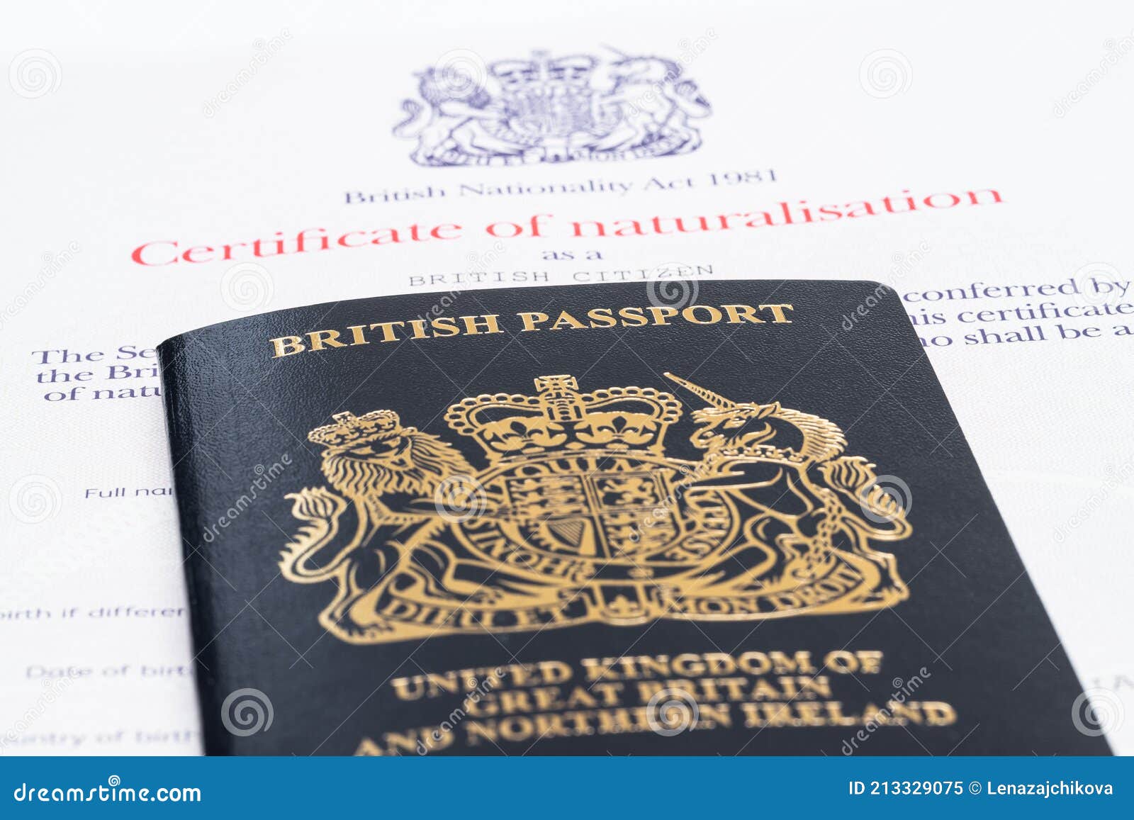 First Iconic Blue Post Brexit 2021 Style British Passport with ...