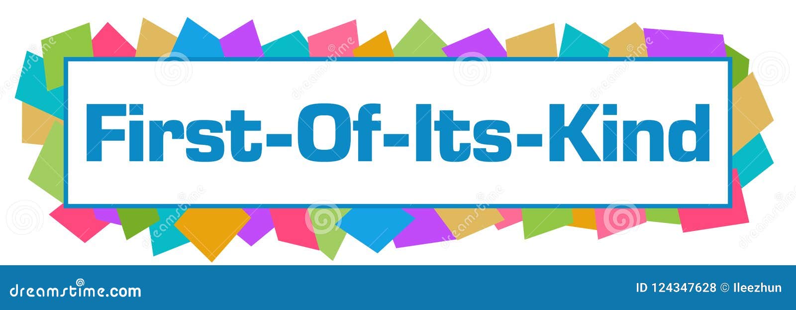 First of Its Kind Colorful Random Shapes Horizontal Stock Illustration ... First of Its Kind Colorful Random Shapes Horizontal Stock Illustration ...
