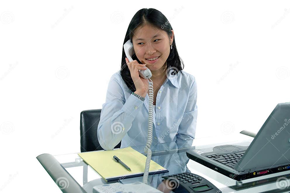 First Job Receptionist stock photo. Image of teen, secretary - 61742