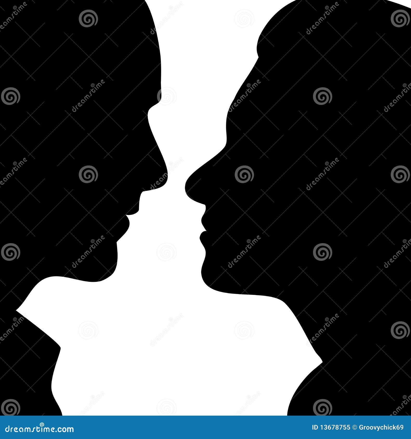 First Kiss stock vector. Illustration of caring, happy - 13678755