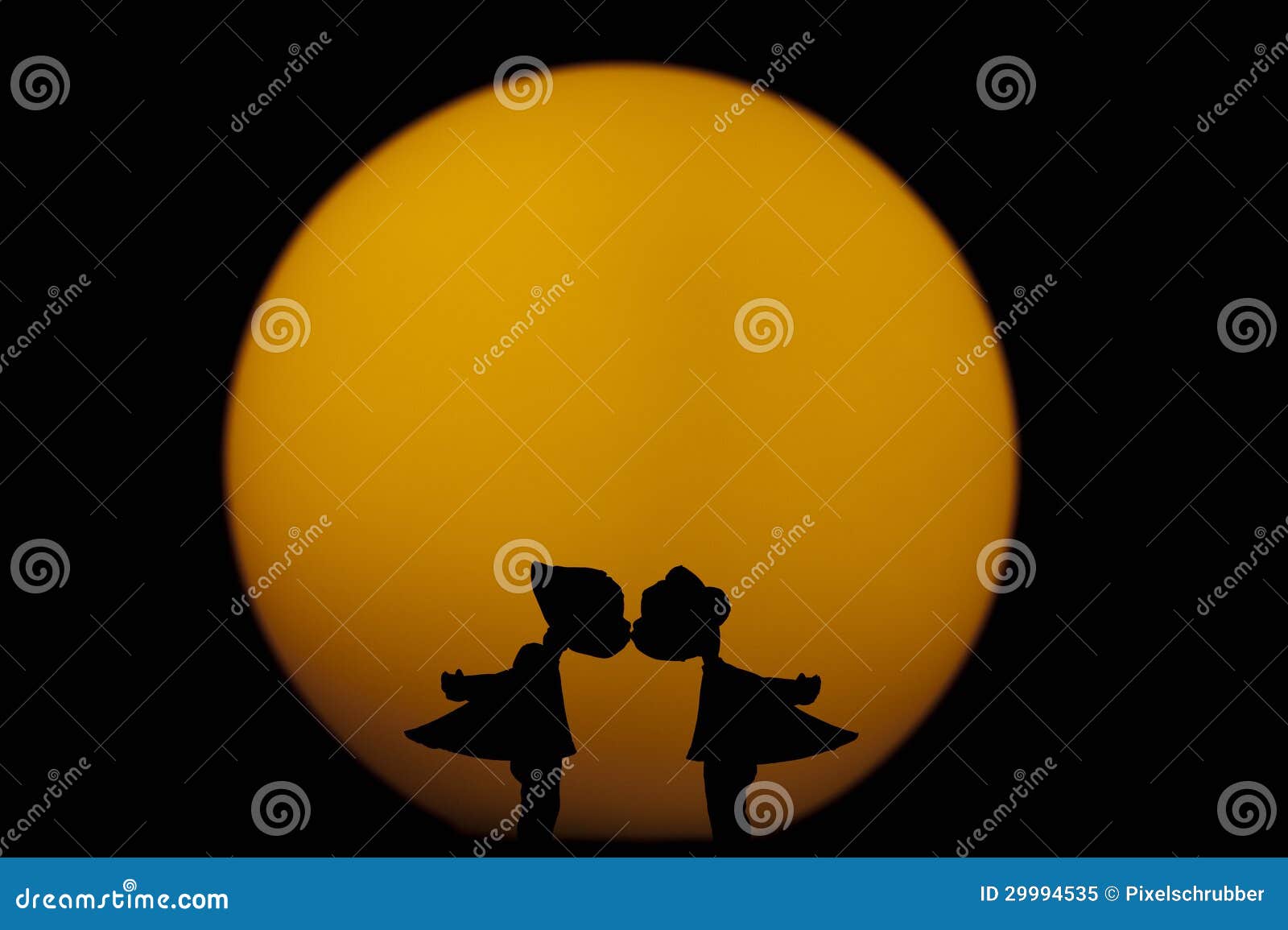 First Kiss stock image. Image of girl, photograph, silhouette - 29994535