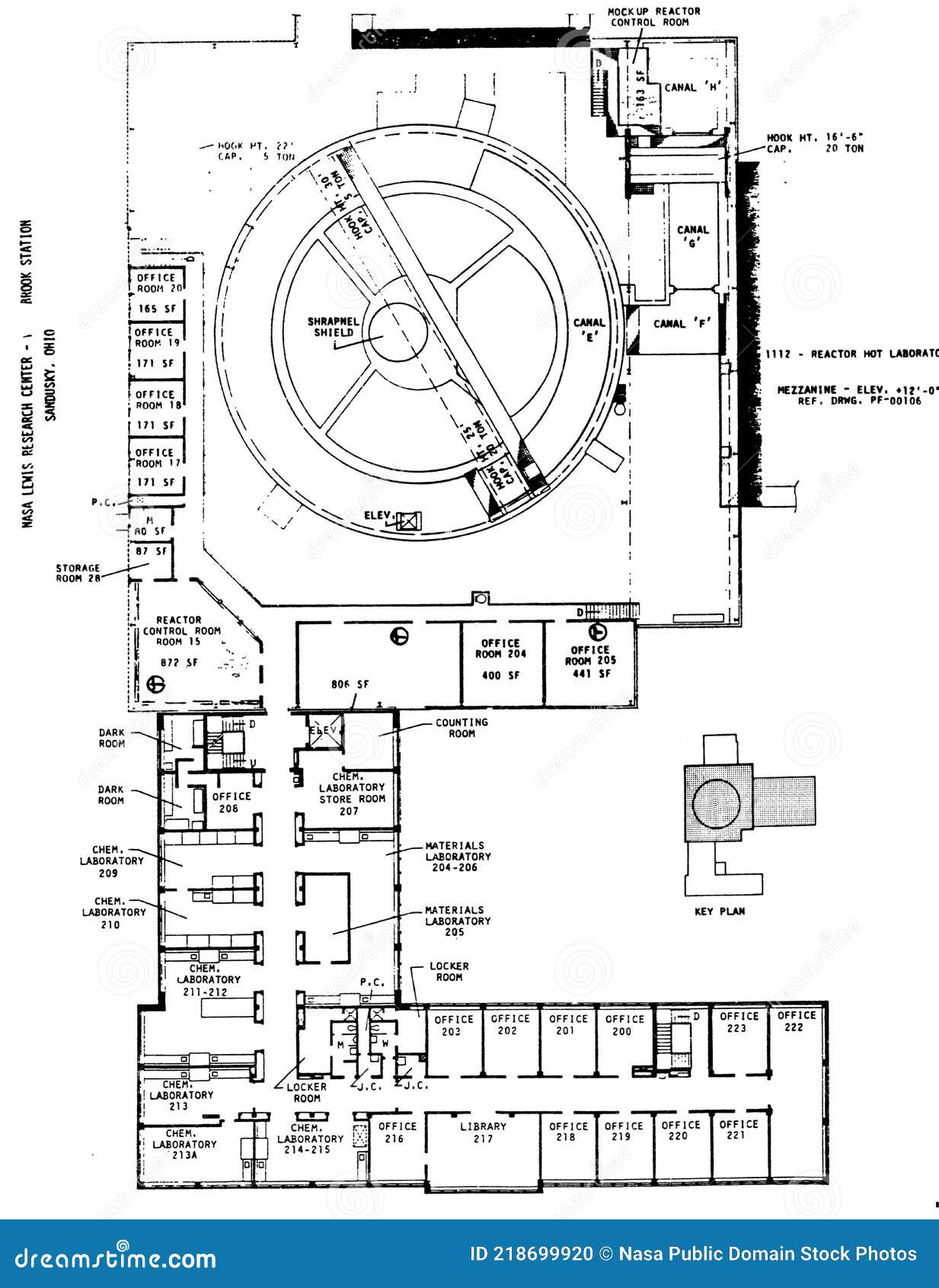 First-level Floor Plan For Hot Laboratory Picture. Image: 218699920