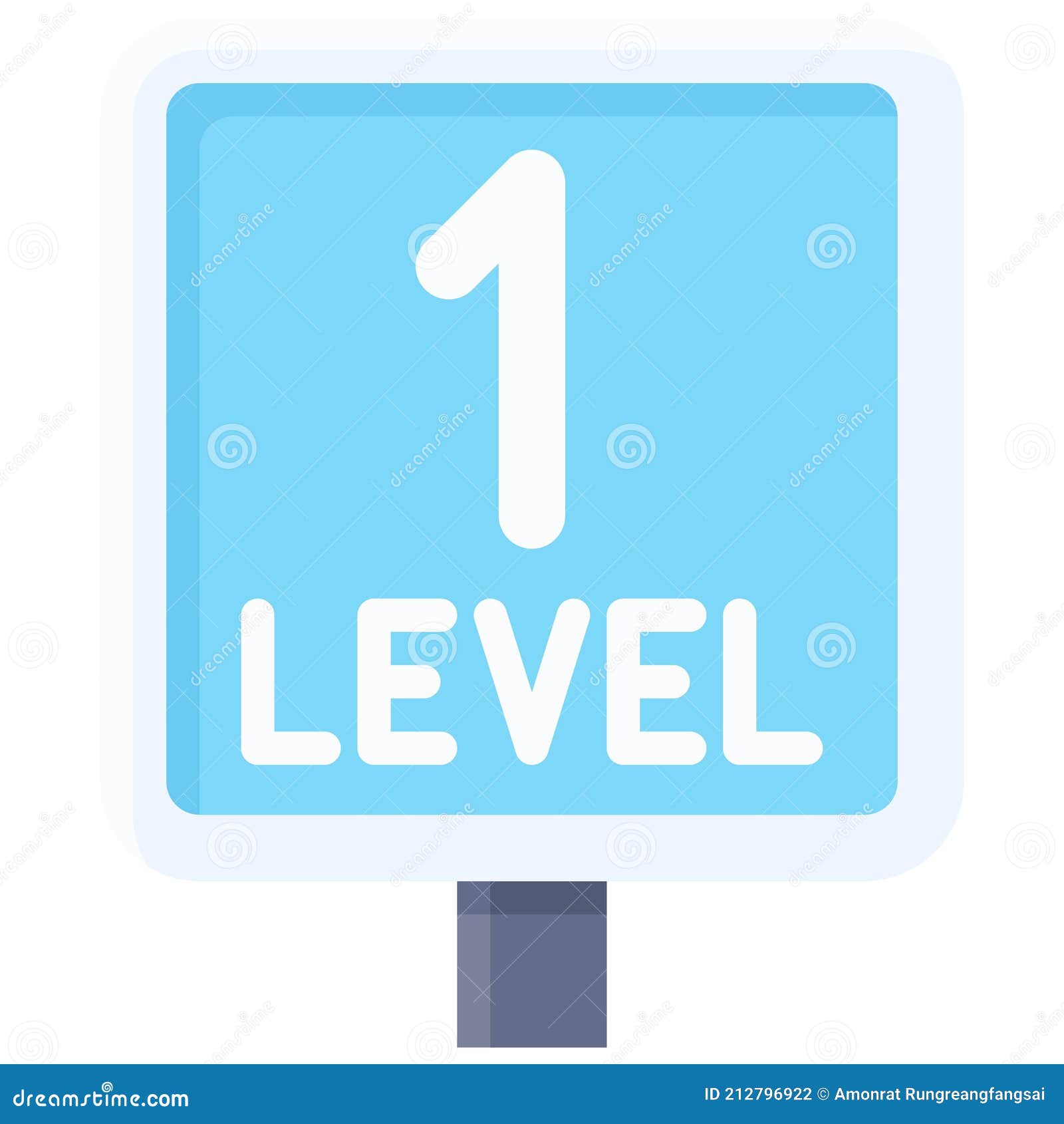 First Level Sign Icon, Parking Lot Related Vector Stock Vector ...