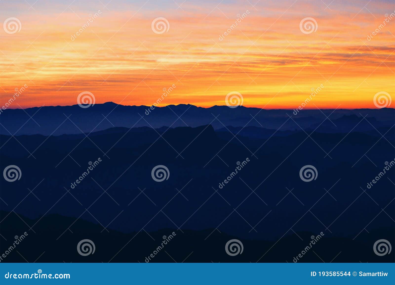 The First Light in the Amazing Morning Stock Photo - Image of start ...