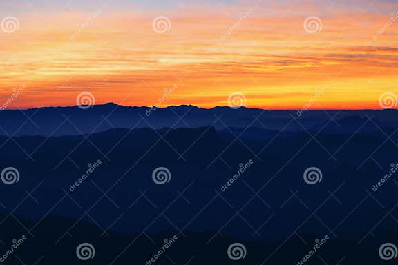 The First Light in the Amazing Morning Stock Photo - Image of start ...
