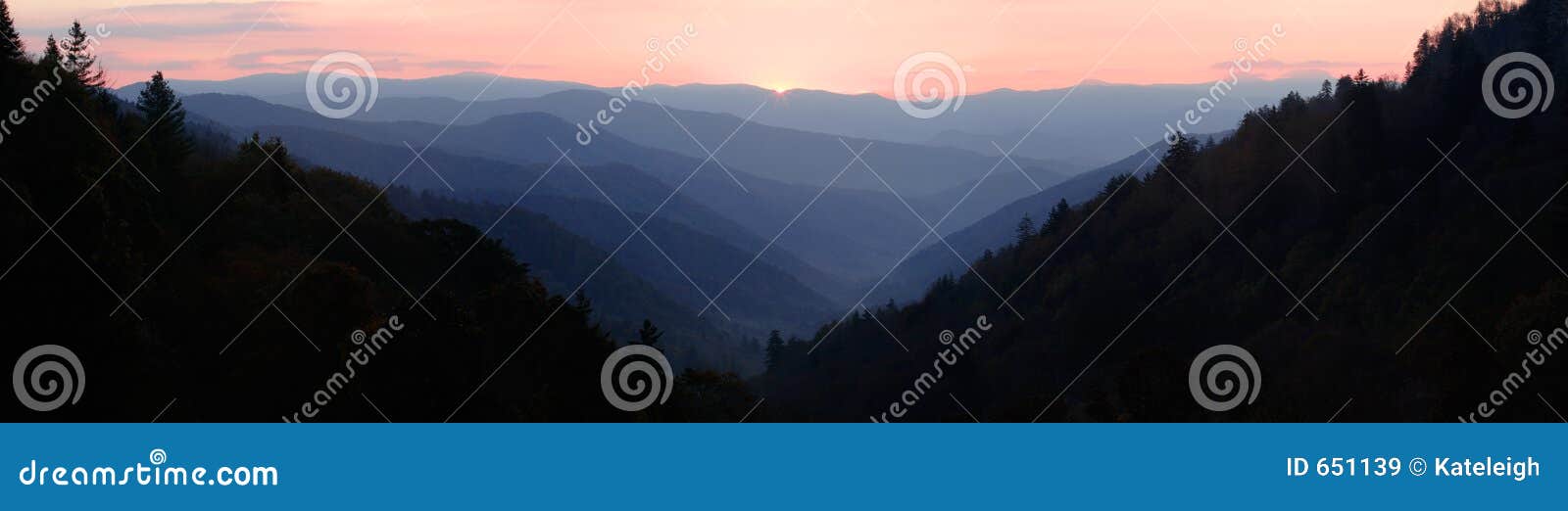 First Light of Dawn Panorama Stock Image - Image of natural, america ...