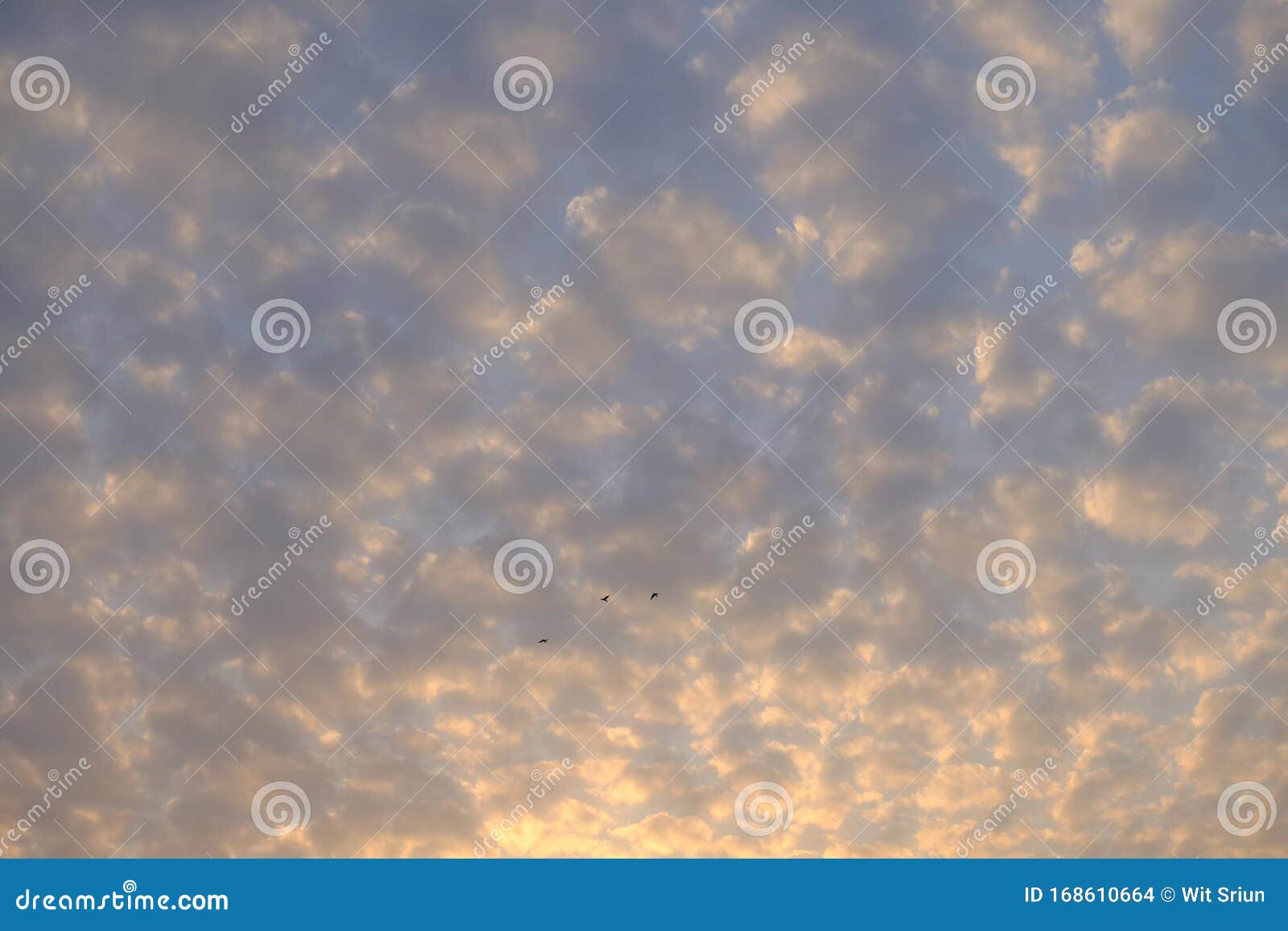 First Light of Day, Morning Sunlight with Clouds in the Sky Stock Photo ...
