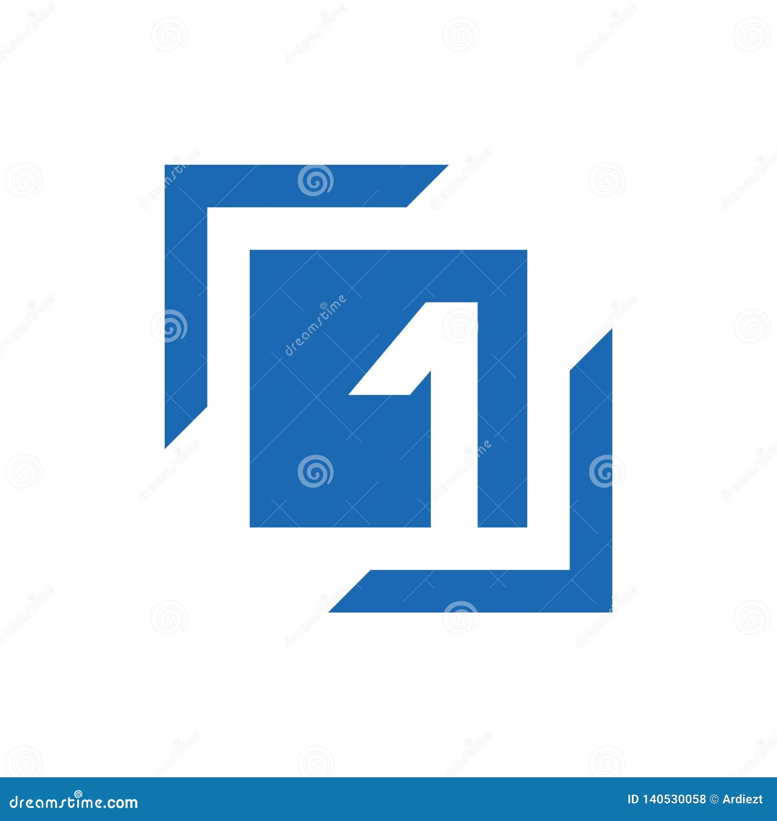 First Logo Design. Simpe Flat Vector Illustration Stock Vector ...