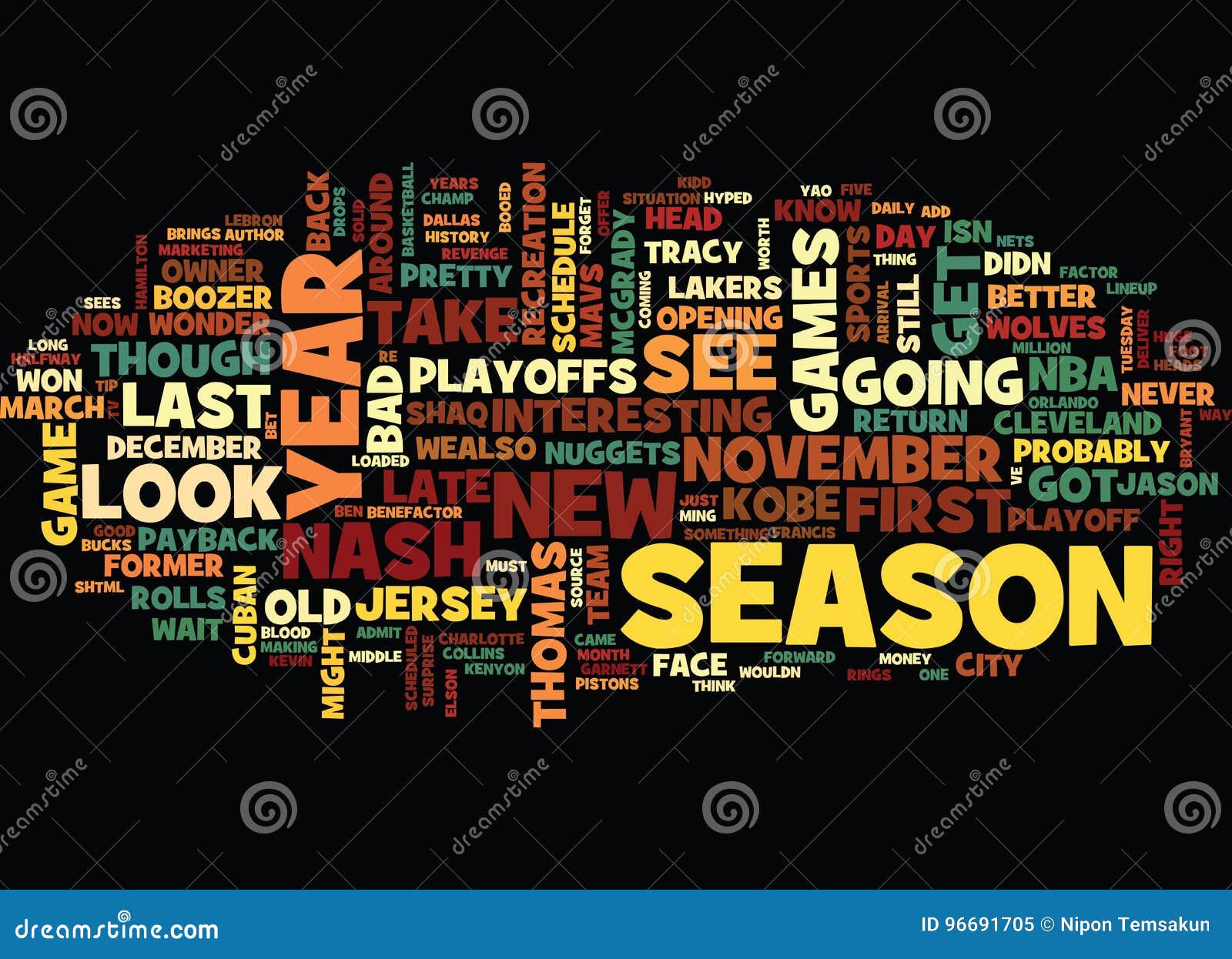 First Look the Nba Schedule Text Background Word Cloud Concept Stock ...
