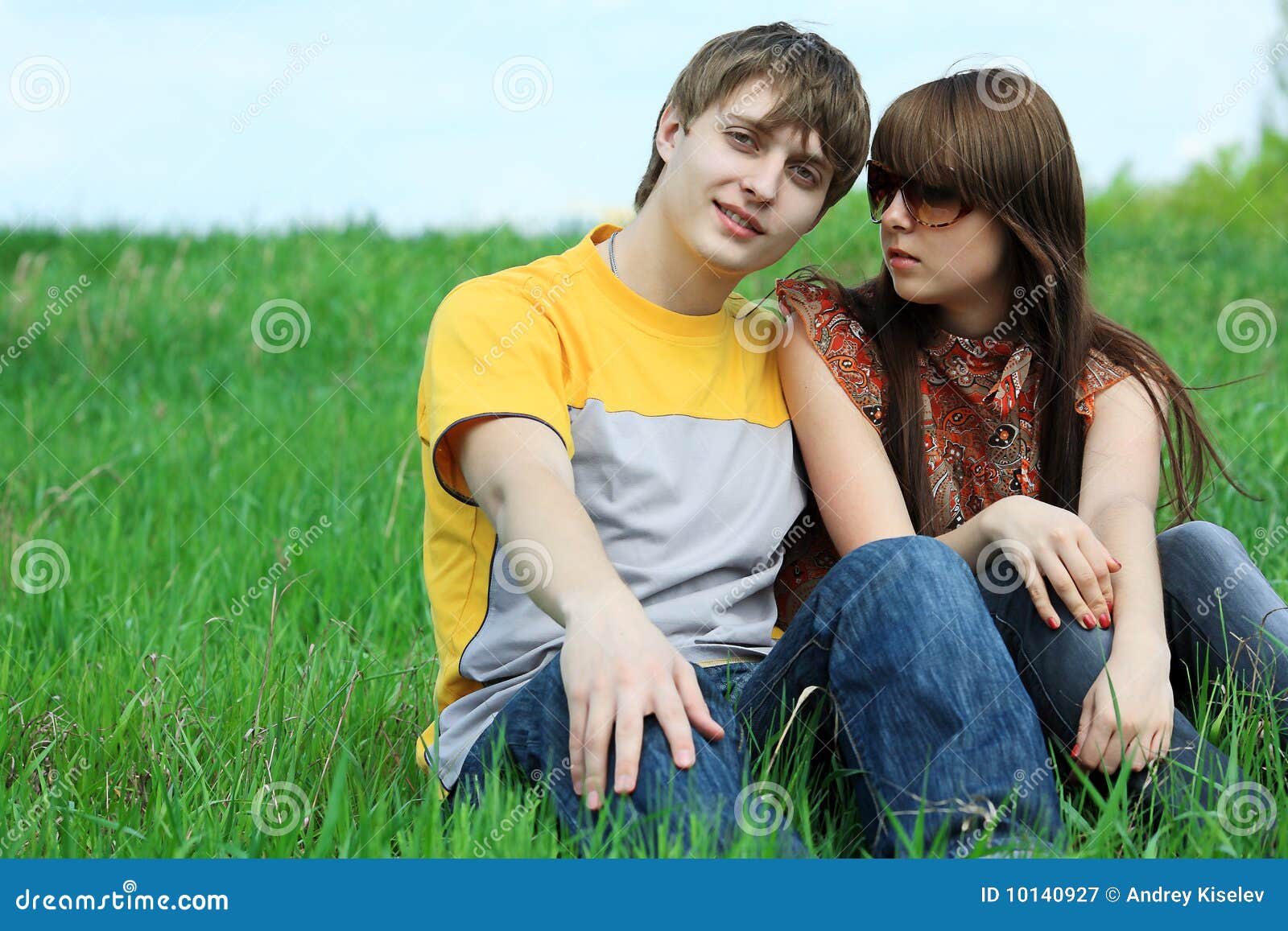 First love stock image. Image of happiness, nature, attractive - 10140927