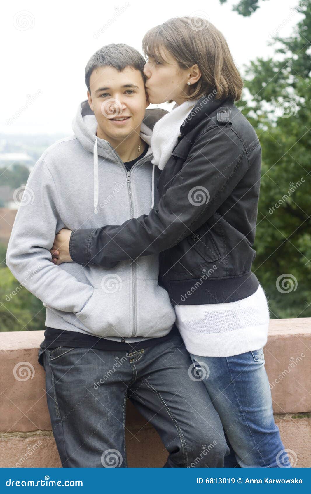 First love stock image. Image of girlfriend, outside, glamour - 6813019