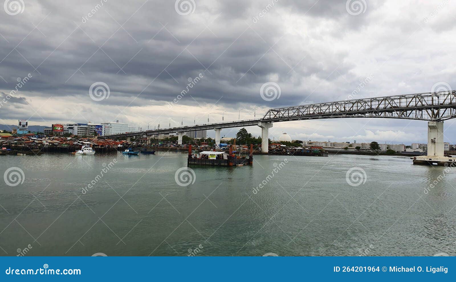 First Mactan Island and Cebu Bridge Stock Photo - Image of channel ...