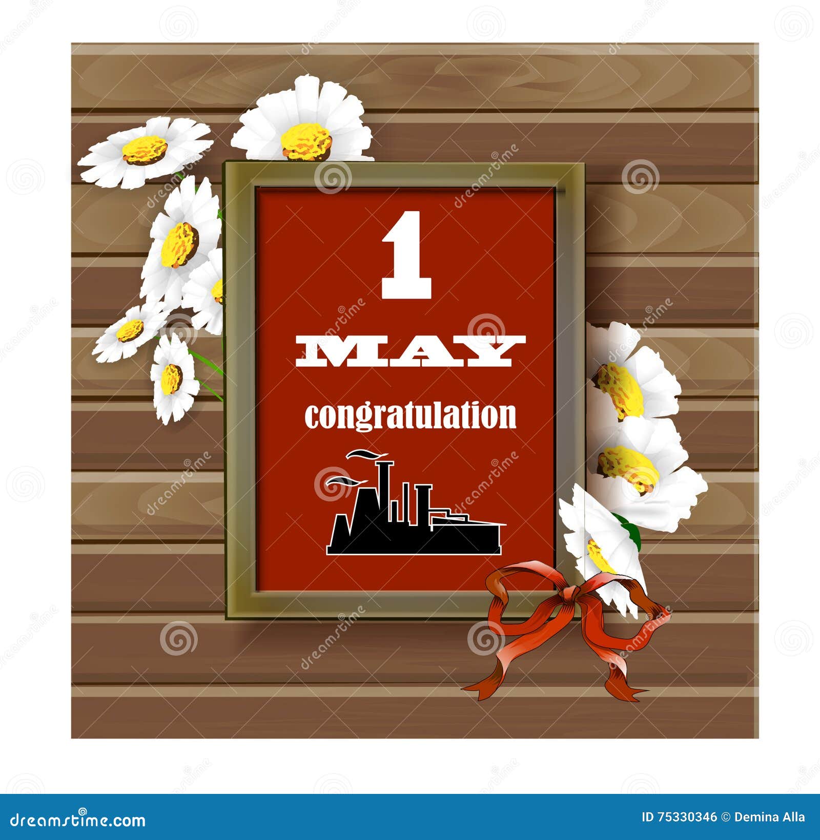 The first may day greeting stock vector. Illustration of business ...