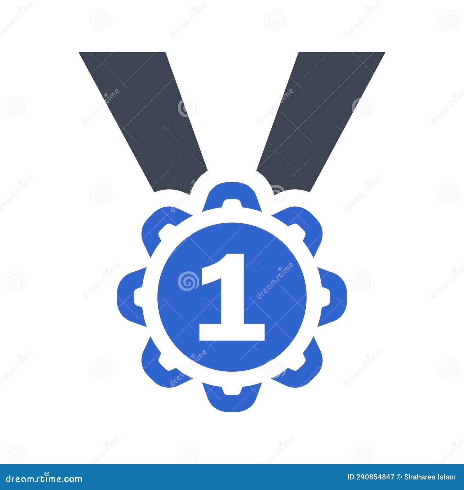 First medal Icon stock vector. Illustration of champion - 290854847