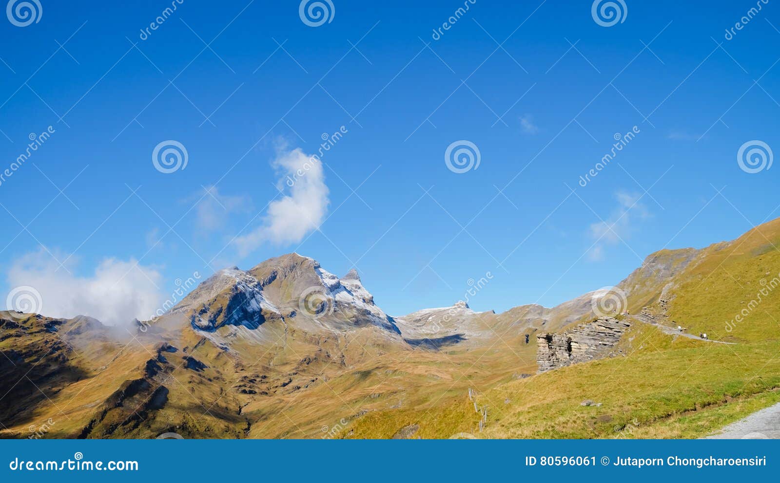 First Mountains Switzerland Stock Image - Image of view, green: 80596061