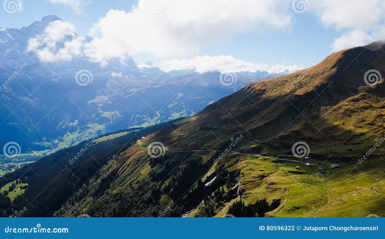 First Mountains Switzerland Stock Photo - Image of terrain, travel ...