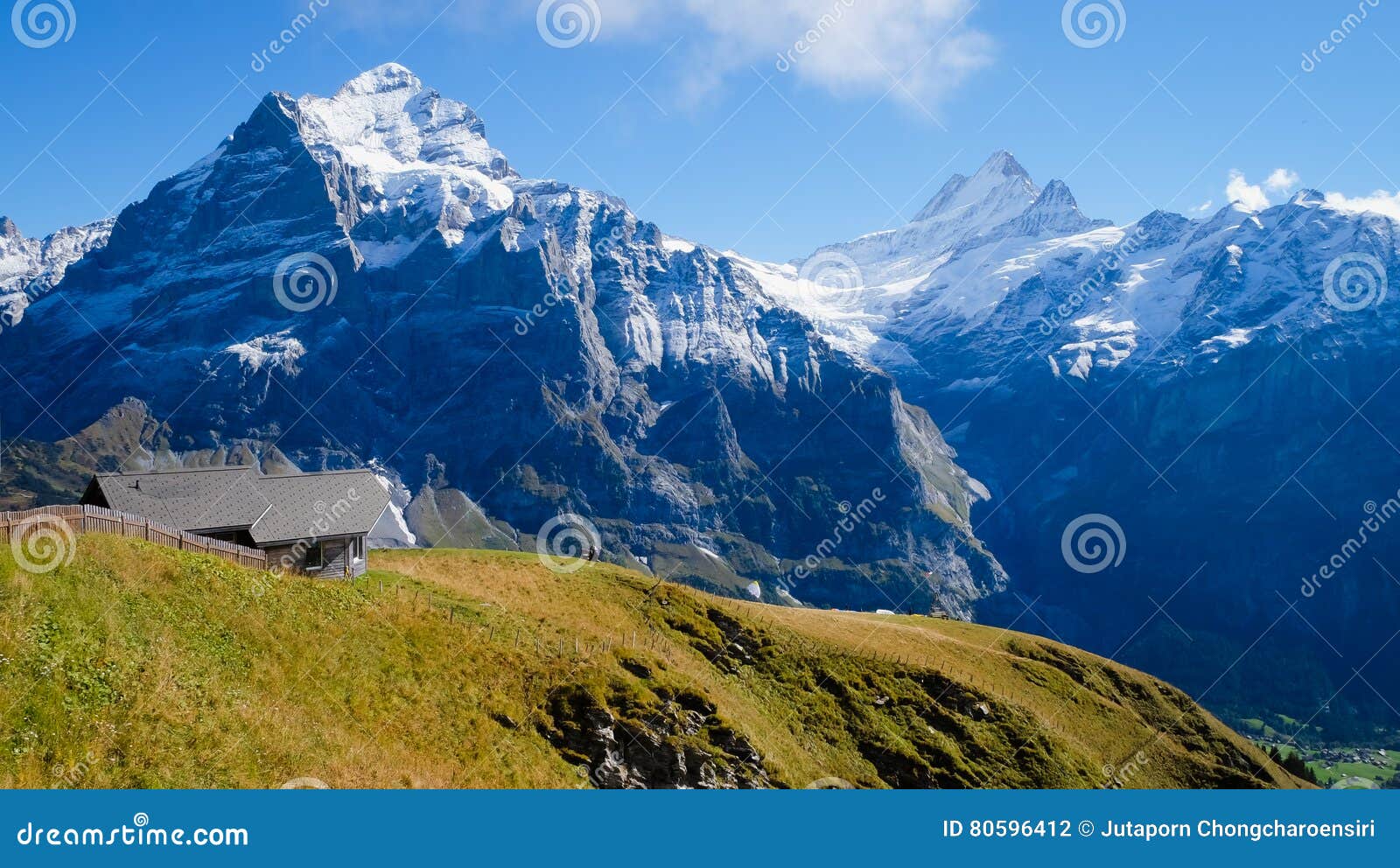 First Mountains Switzerland Stock Photo - Image of elevation, summit ...