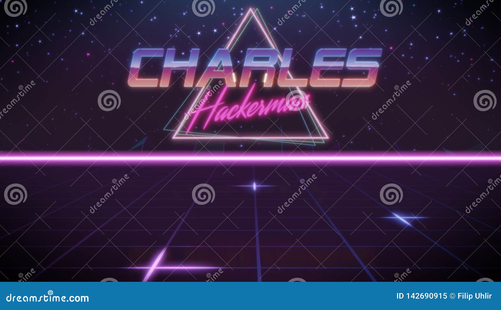 Charles Name Lettering Tinsels Cartoon Vector | CartoonDealer.com ...