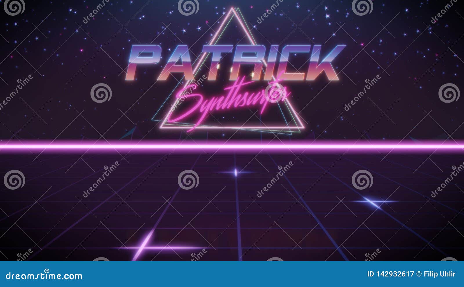 Patrick Name Lettering Tinsels Vector Illustration | CartoonDealer.com ...