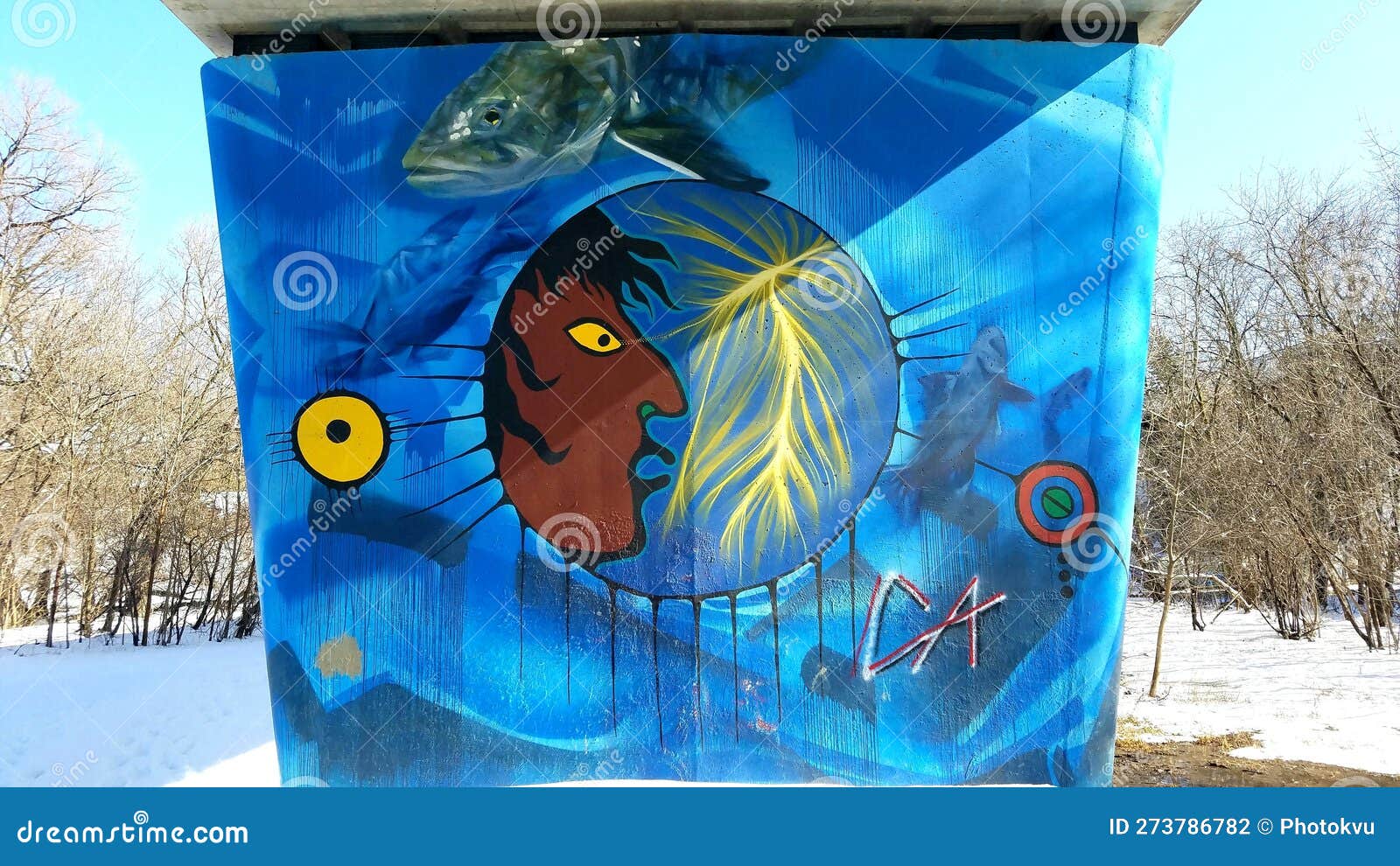 First Nation Graffiti in Toronto Editorial Photography - Image of ...