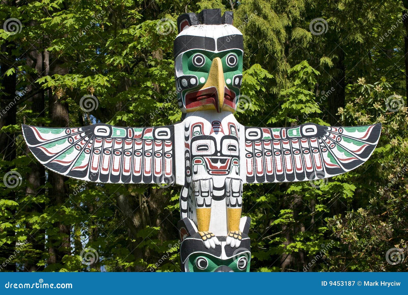 First Nations Carving Totem Pole Stock Image - Image of tourism ...